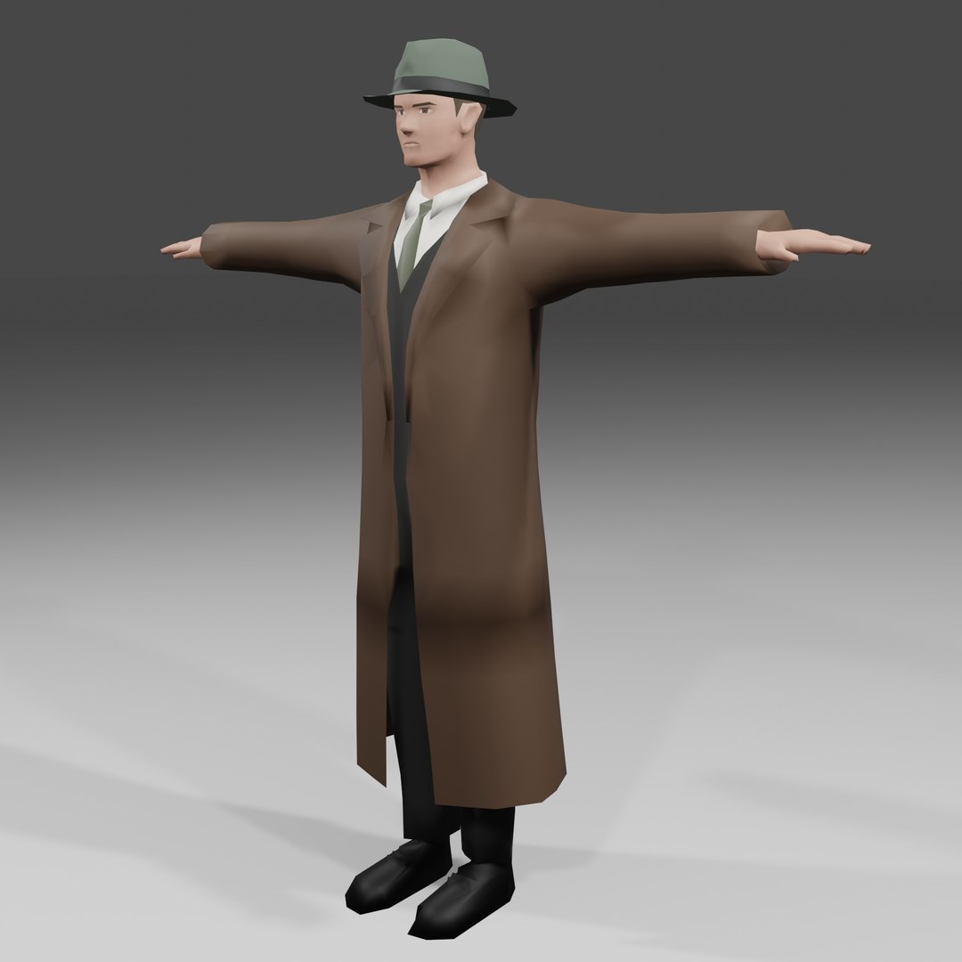 Lowpoly Stylized Detective Updated Edition 3D Model - TurboSquid 1959149