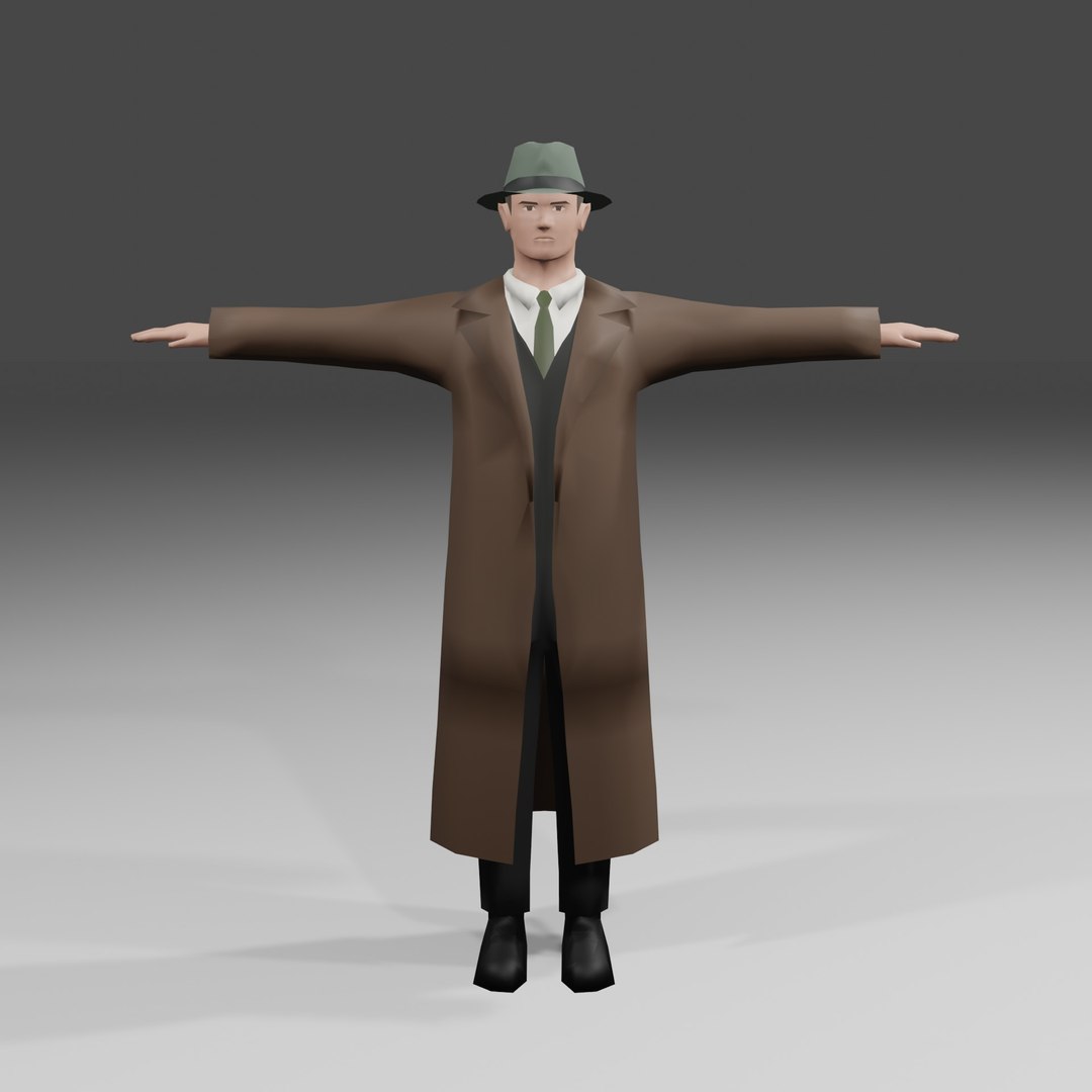 Lowpoly Stylized Detective Updated Edition 3D Model - TurboSquid 1959149