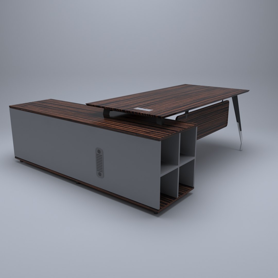 3D Office Table Desk Model - TurboSquid 1379309