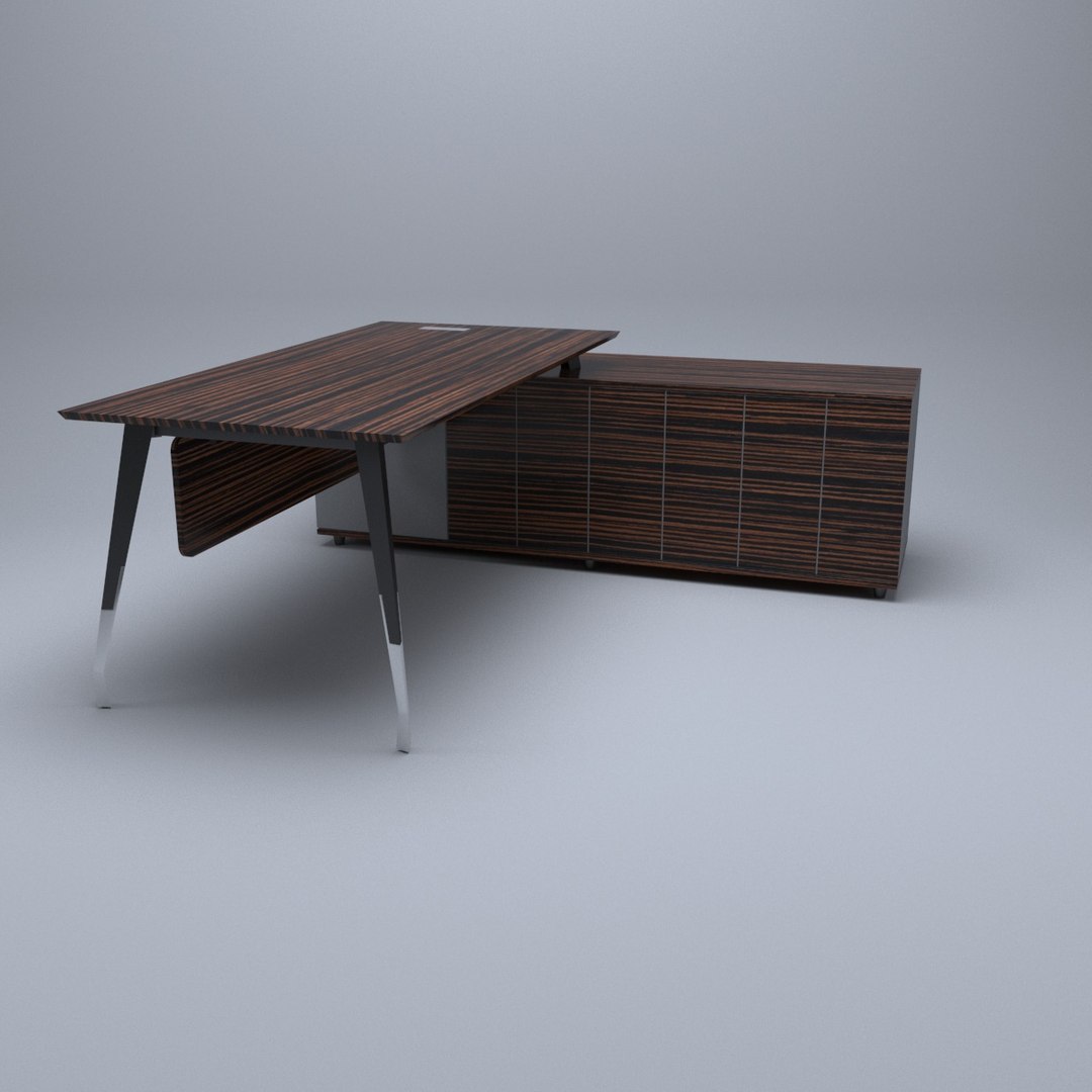 3D Office Table Desk Model - TurboSquid 1379309