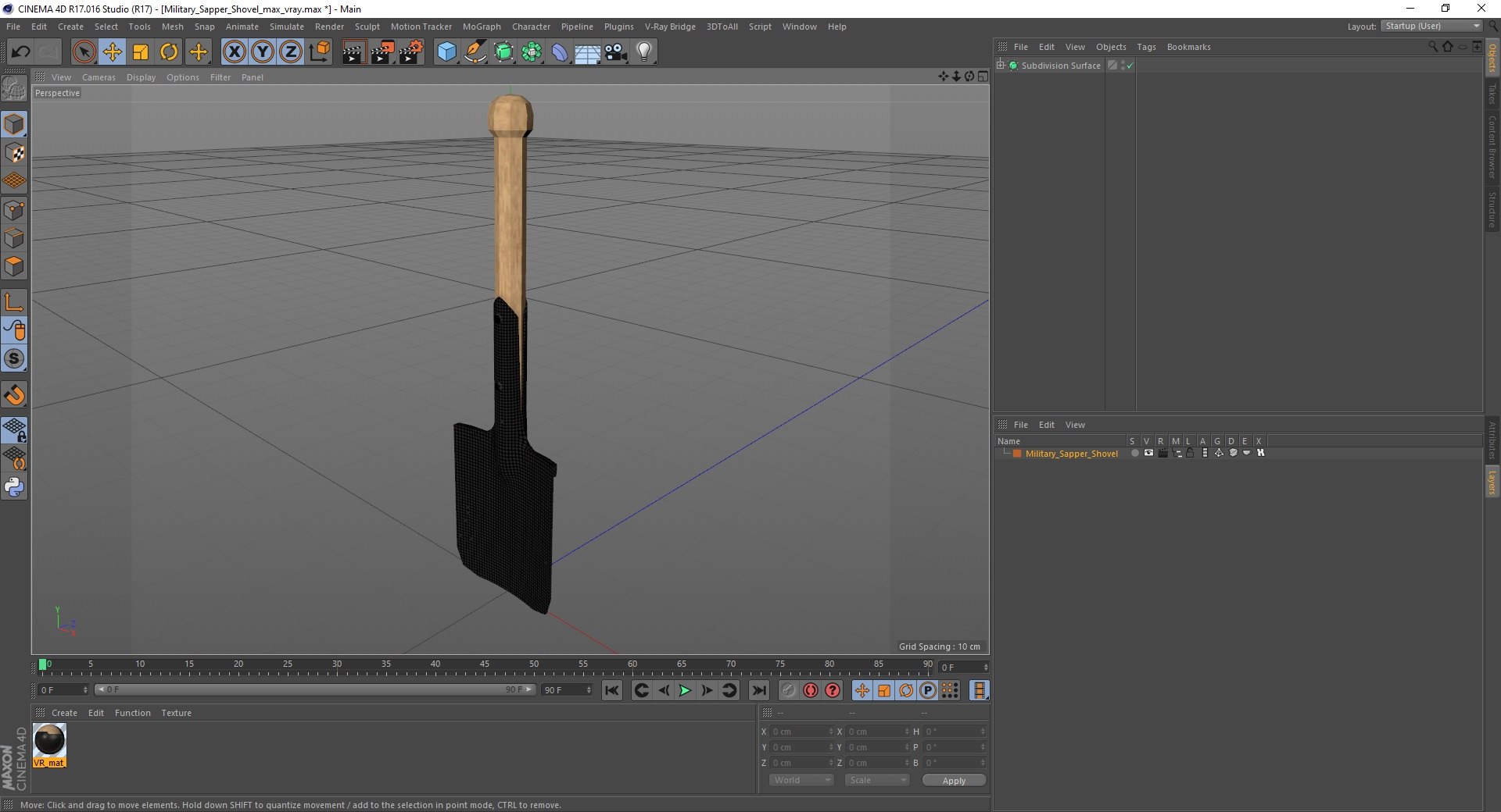 Military Sapper Shovel 3D model - TurboSquid 2065672
