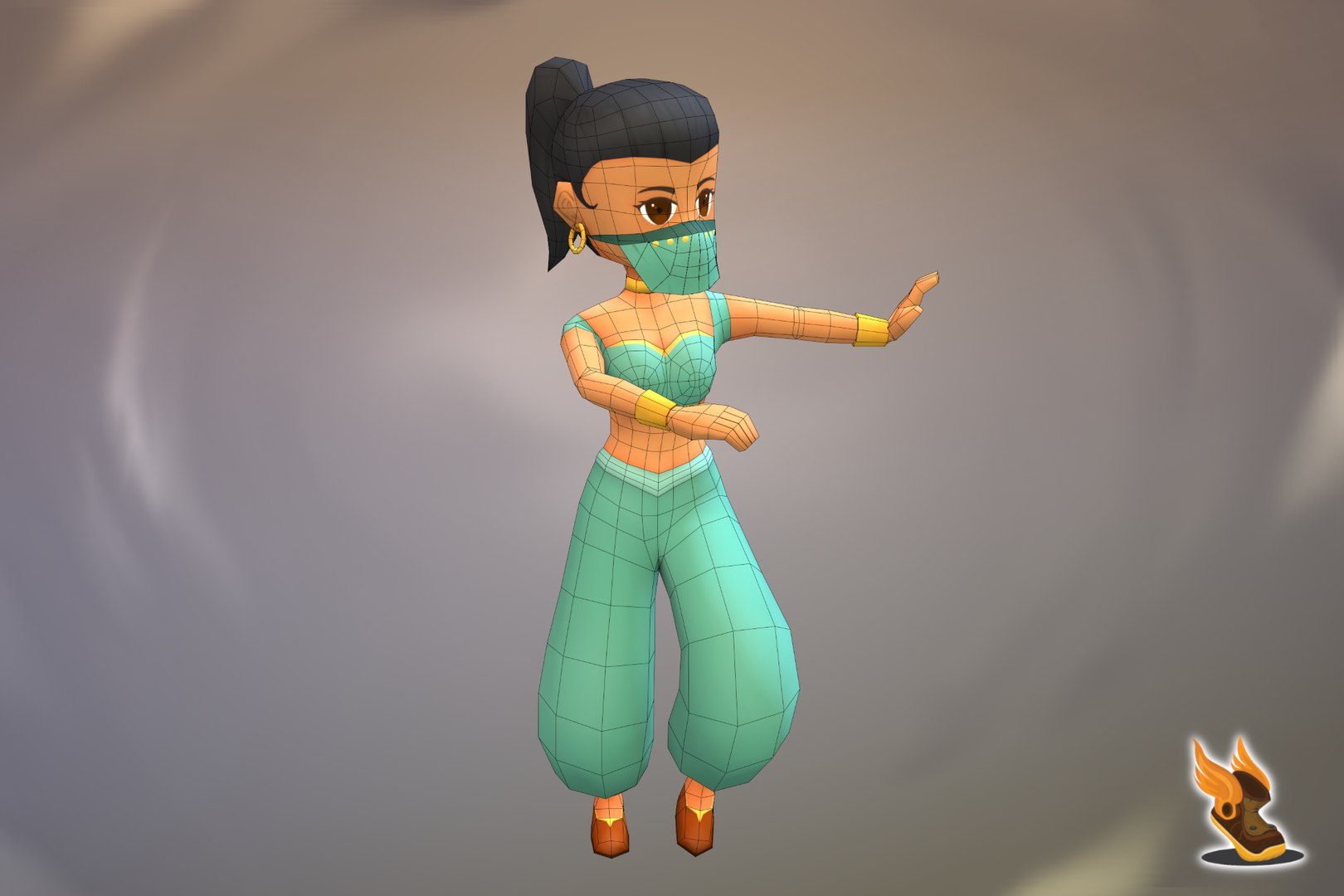 3D Stylized NPC - Desert People Dancer - TurboSquid 2131318