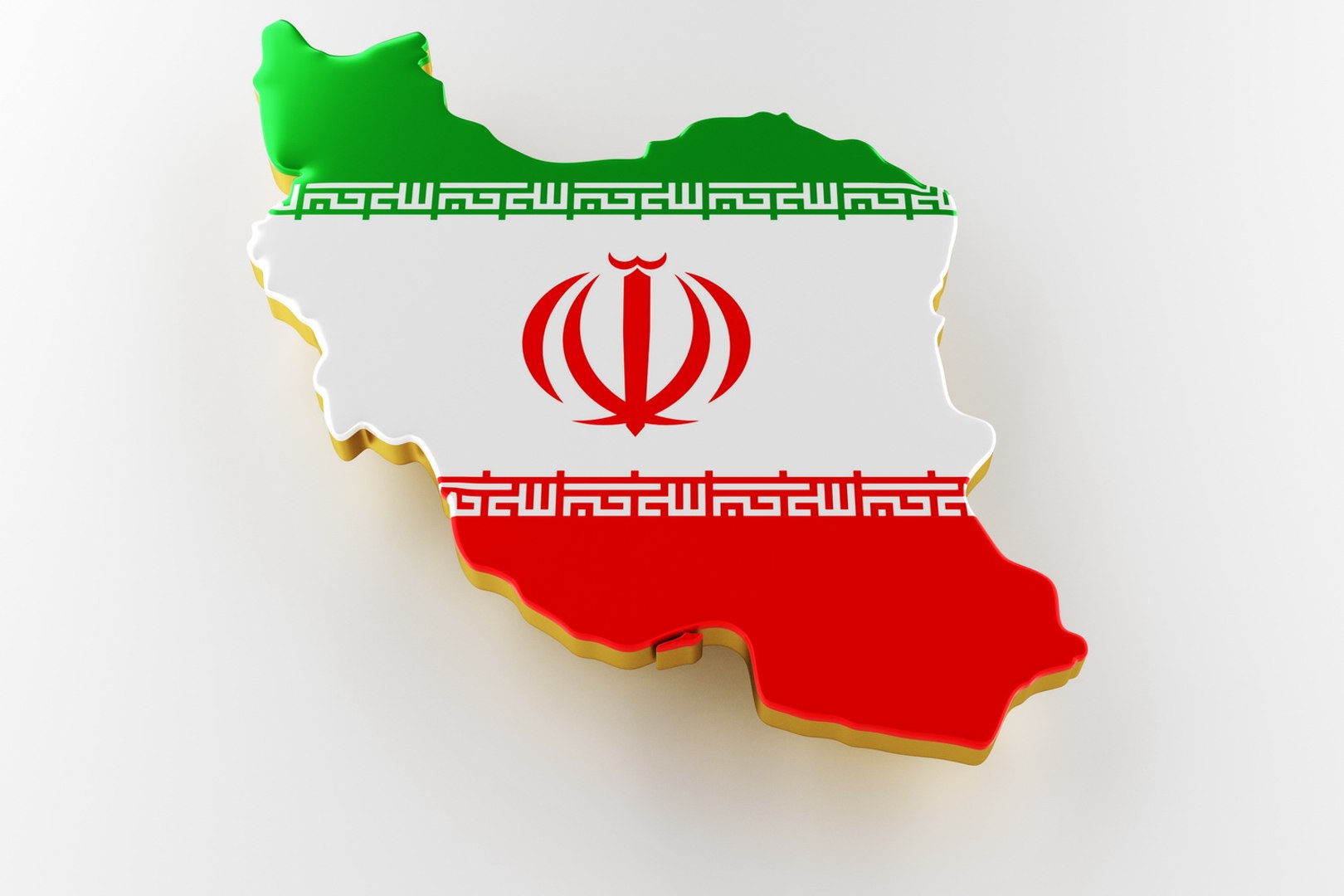 3D Iran Land Border Flag - TurboSquid 1539524
