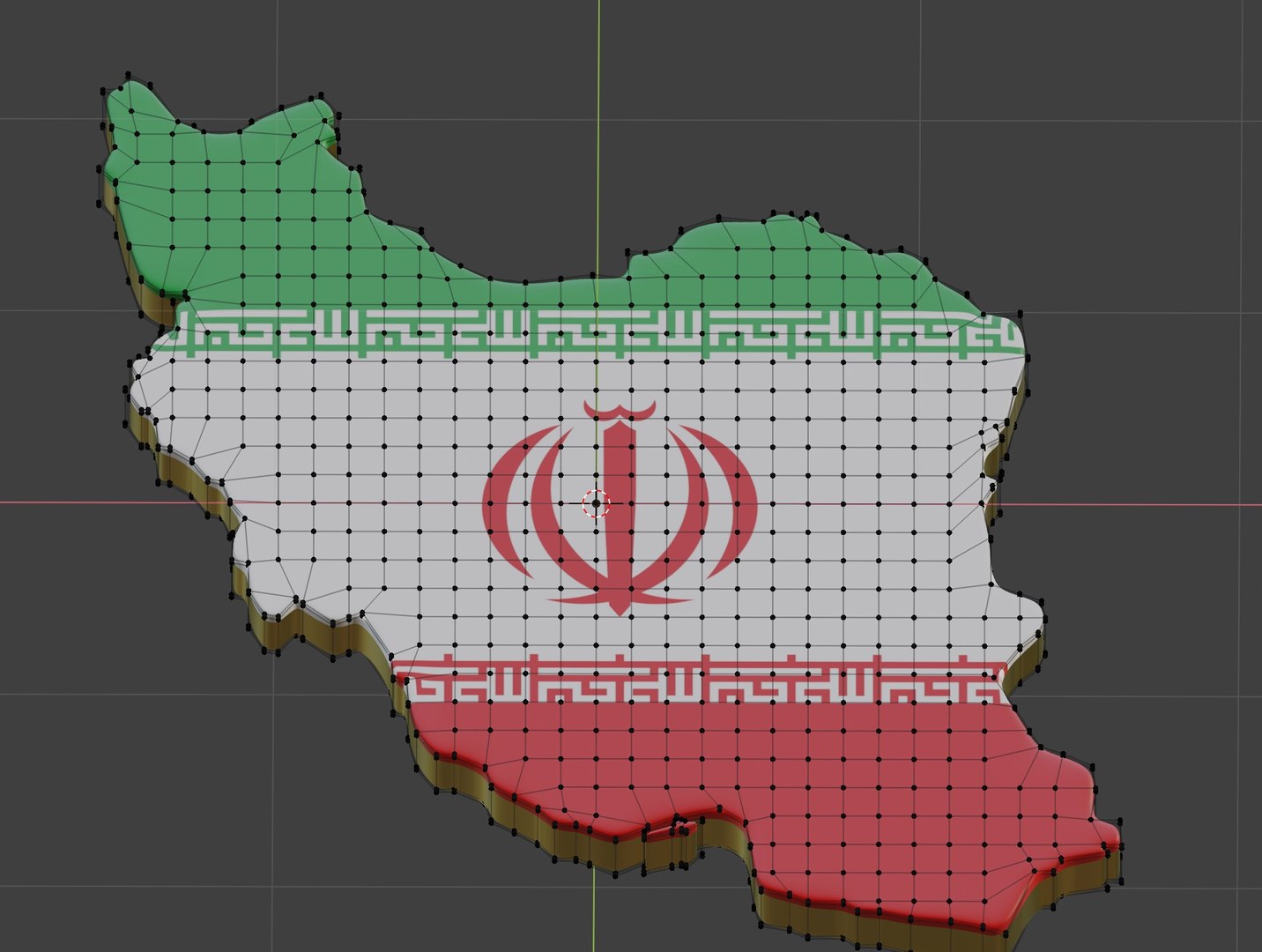 3D Iran Land Border Flag - TurboSquid 1539524