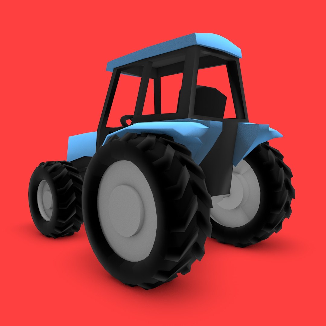 3d 3ds farming tractor