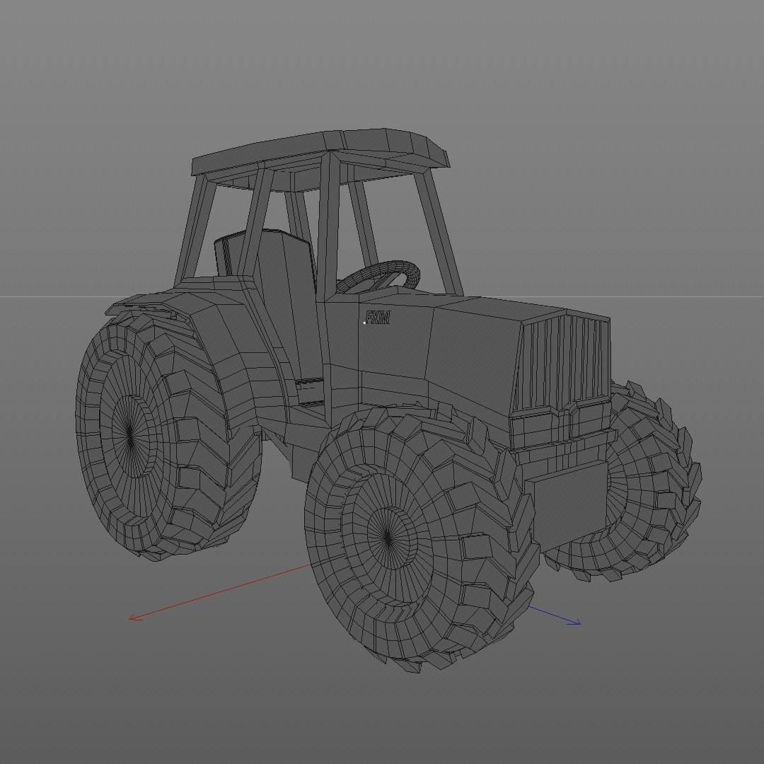 3d 3ds farming tractor