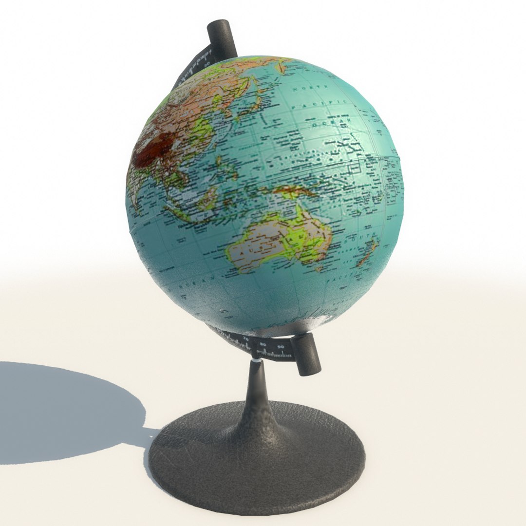 3d model globe modern