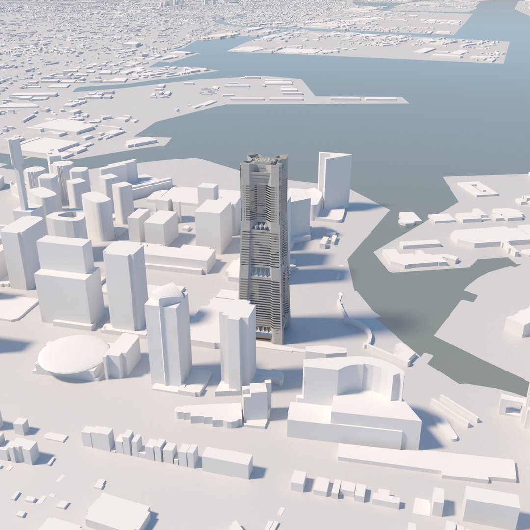 Marine tower and Yokohama landmark 3D model - TurboSquid 1818768