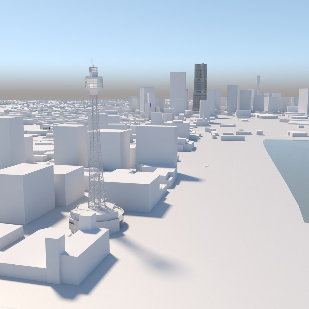 Marine tower and Yokohama landmark 3D model - TurboSquid 1818768