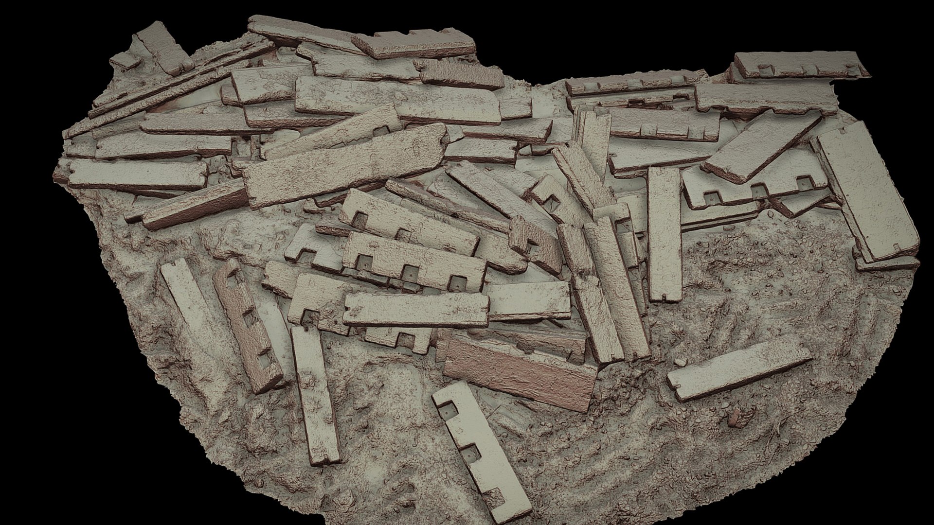 Concrete Ruins Debris Blocks Terrain Photogrammetry Model - TurboSquid ...