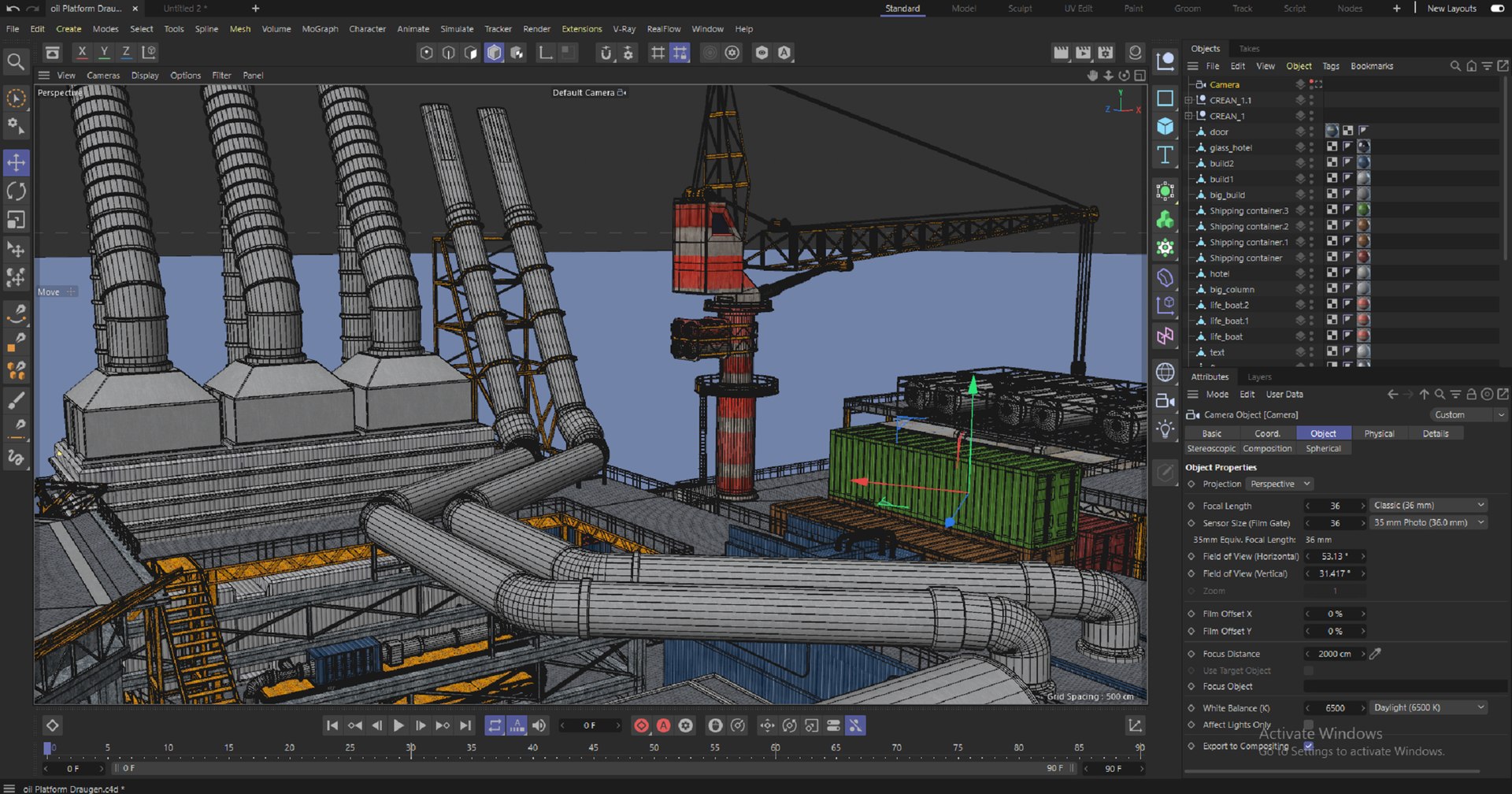 3D Draugen Oil Field - TurboSquid 2186554