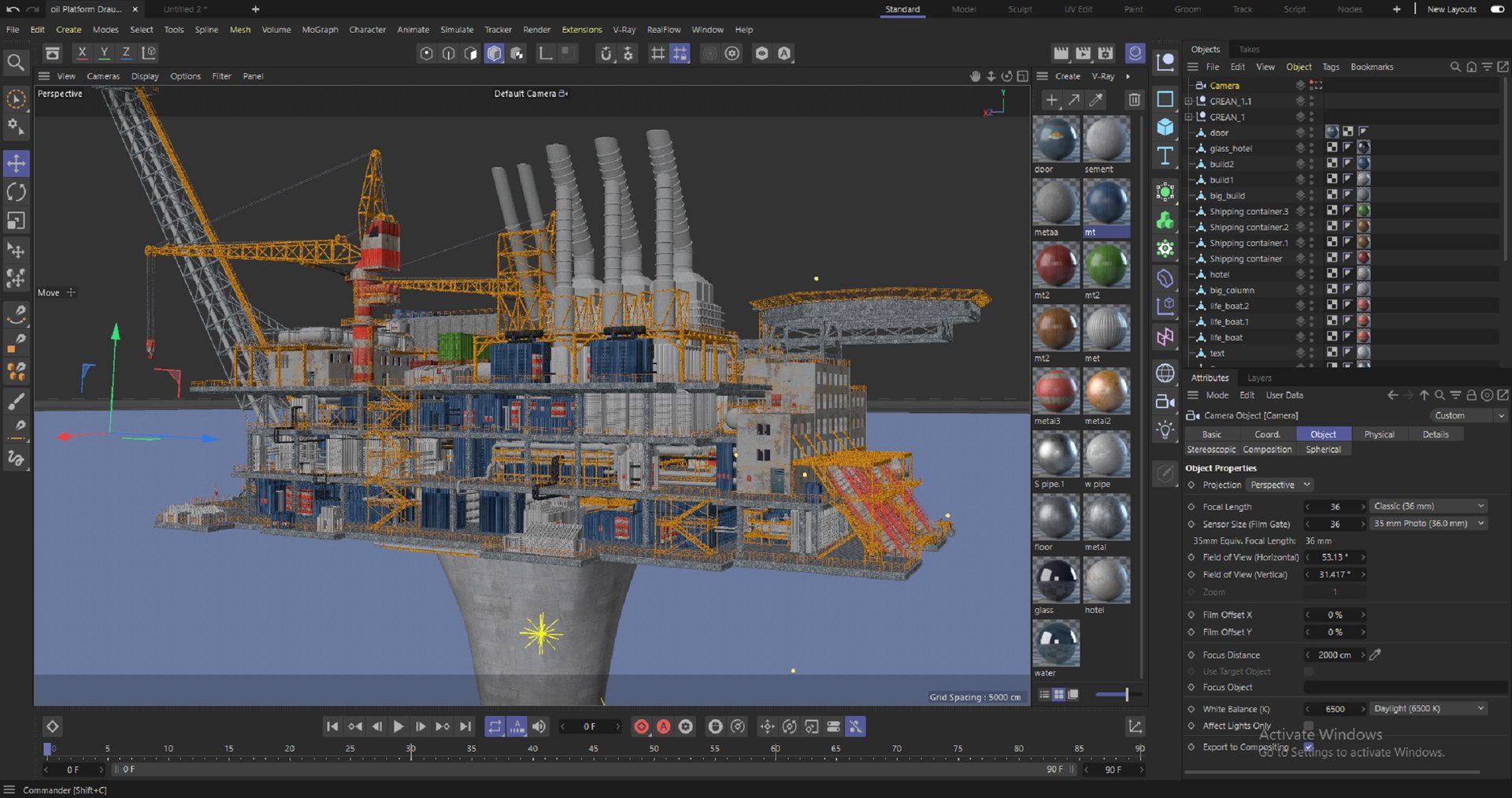 3D Draugen Oil Field - TurboSquid 2186554