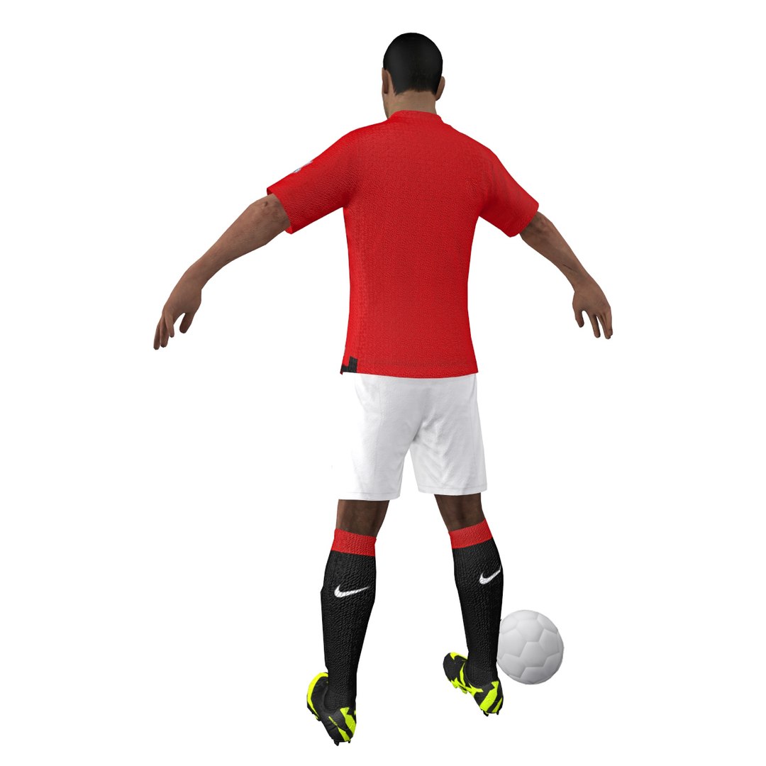 3d Model Rigged Soccer Player Body