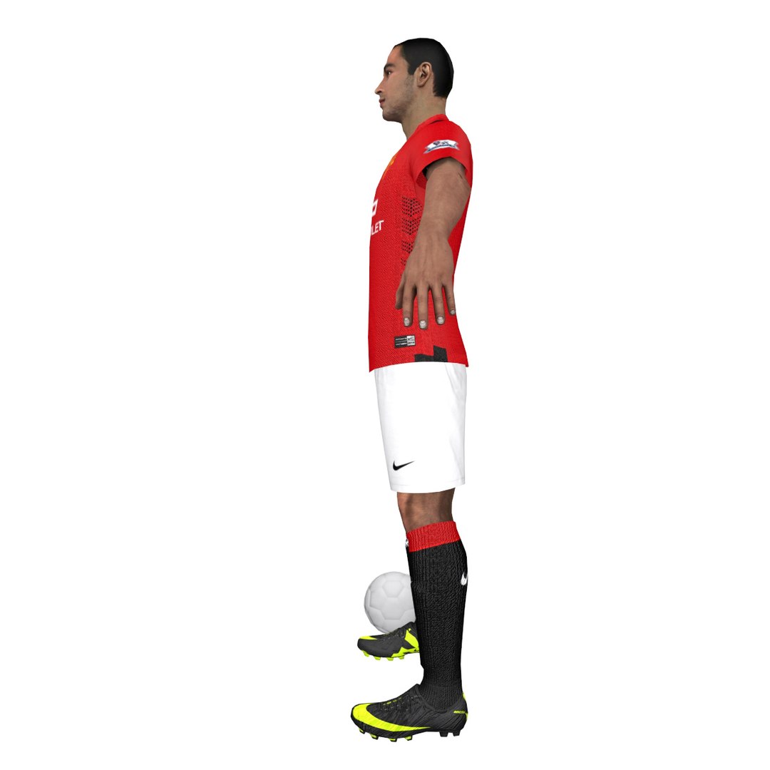3d Model Rigged Soccer Player Body