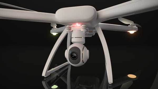 3D модель летающий дрон с камерой - TurboSquid 2154845