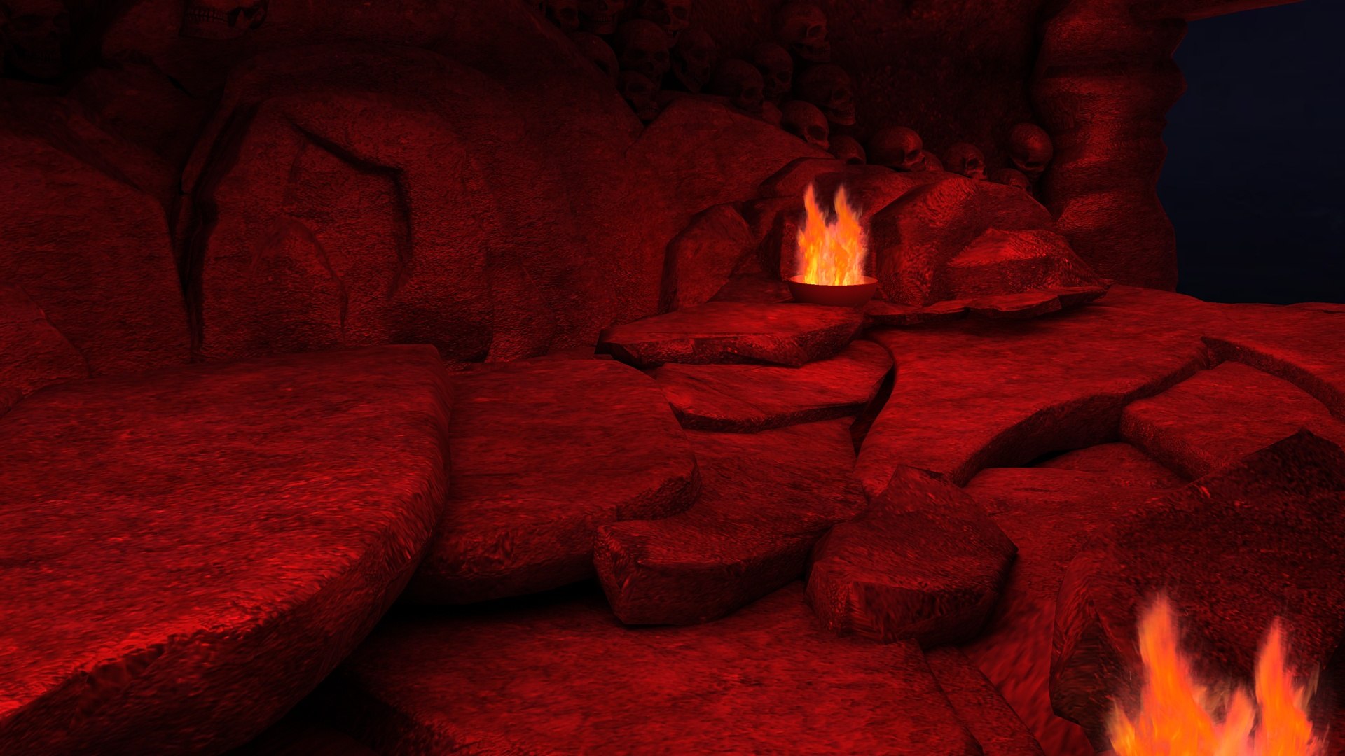 Skull Cave Tunnel Mine Modular Kit Environment Rock Terrain Horror ...