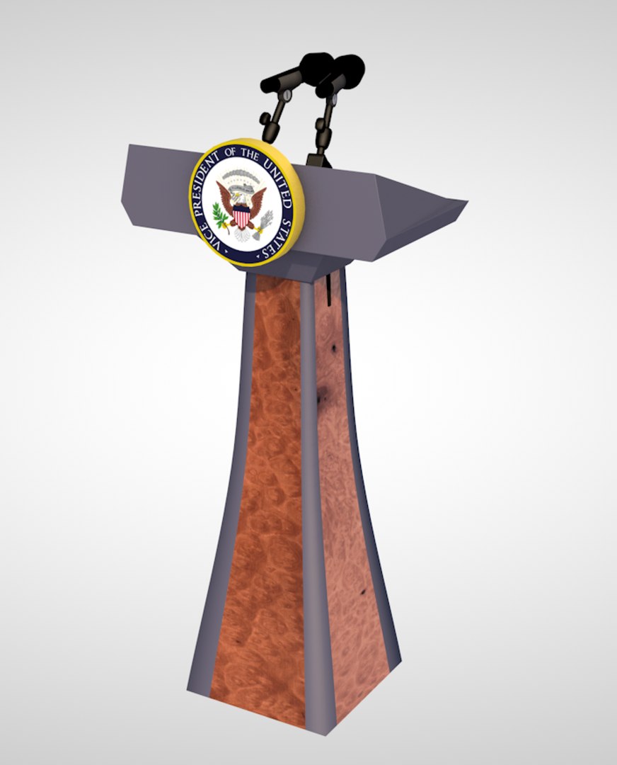 Podium President Presidential 3D Model - TurboSquid 1430297