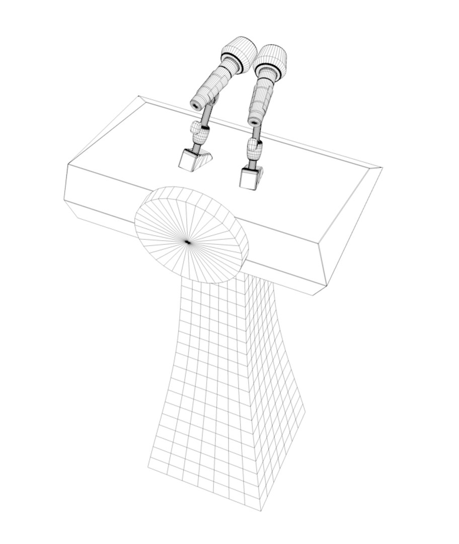 Podium President Presidential 3D Model - TurboSquid 1430297