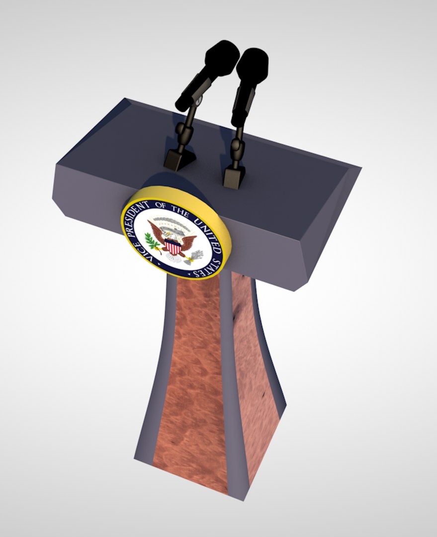 Podium President Presidential 3D Model - TurboSquid 1430297