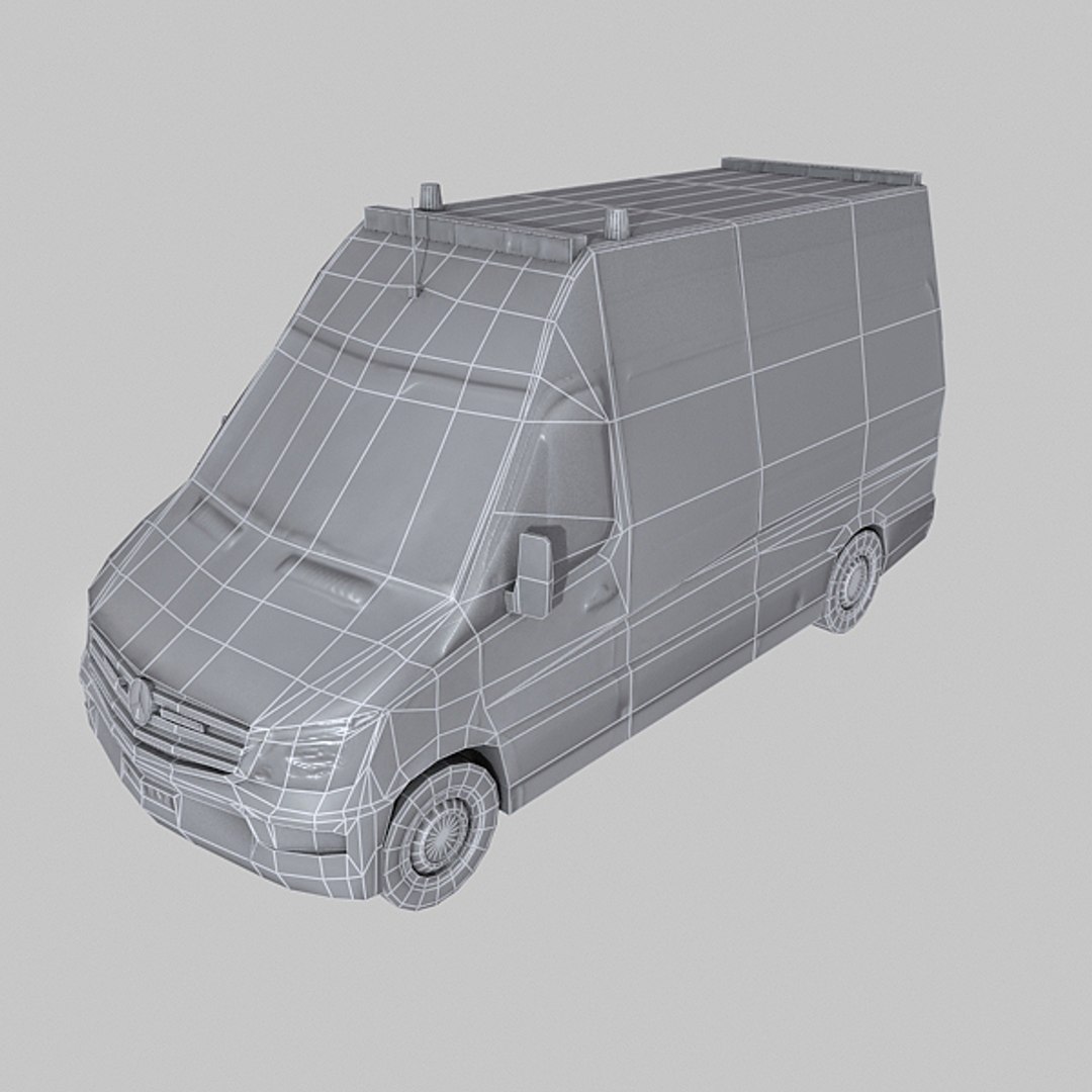 Photorealistic Mercedes Sprinter 2014 3d Model