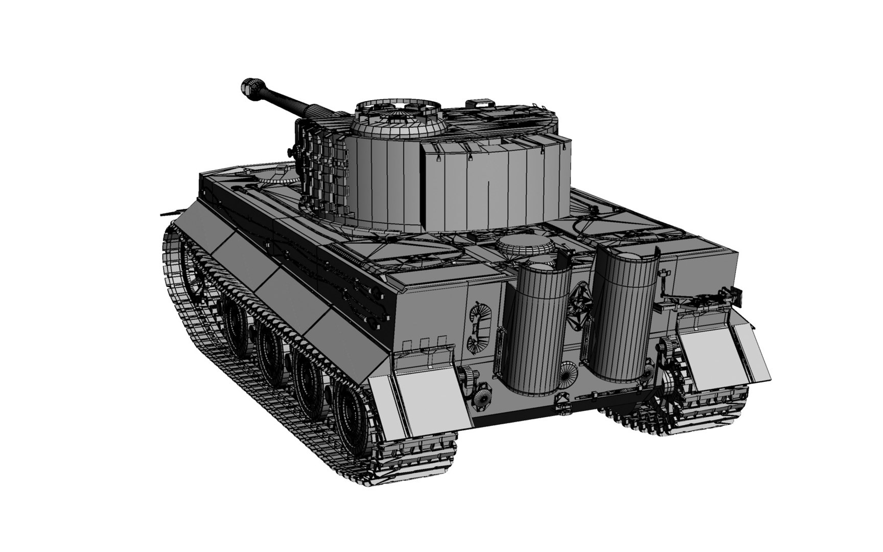 Panzerkampfwagen Vi Tiger Heavy Tank 3d C4d
