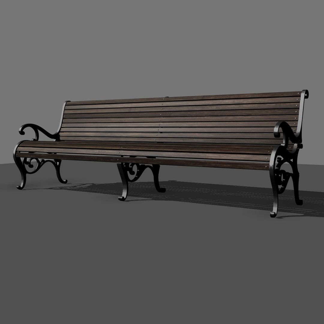 Bench 3d Max
