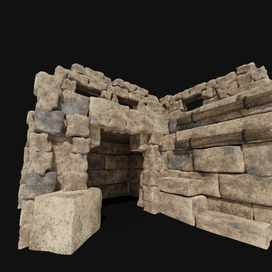 3D CASTLE RUIN WALLS TOWER WALL WATCHTOWER CONSTRUCTION COLLECTION ...