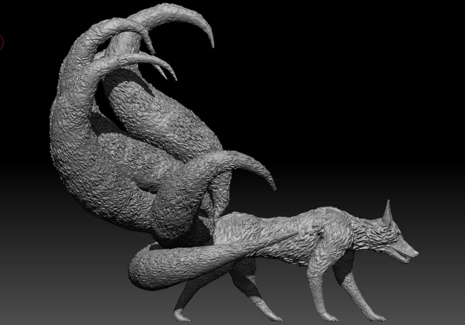 3D 9 Tailed Fox Model - TurboSquid 1552756