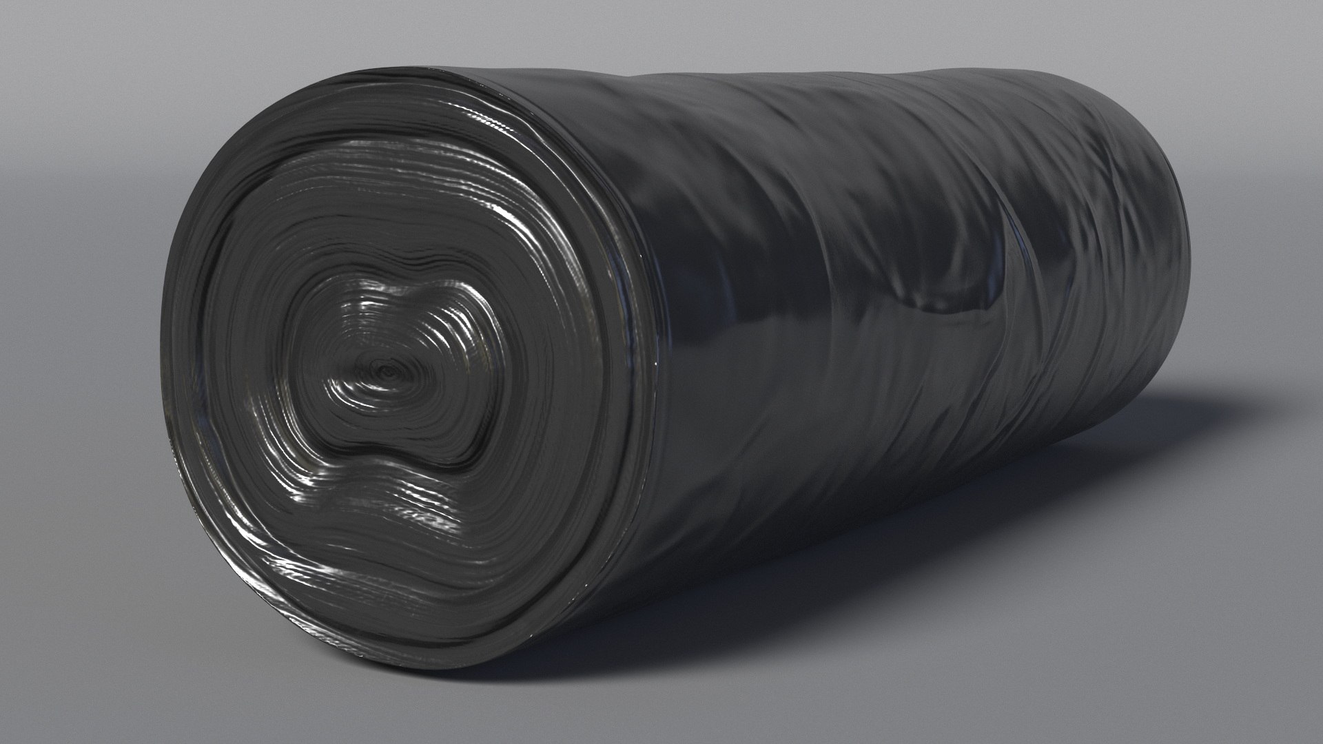 3D Black Trash Bag Roll Model - TurboSquid 2352545