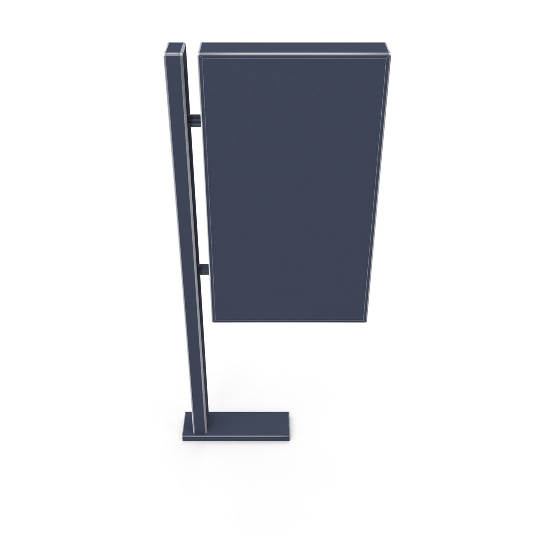 3D Sleek Kiosk Model - TurboSquid 2164319