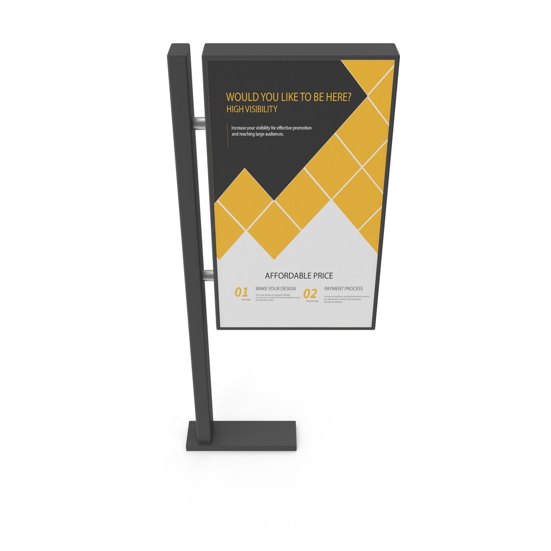 3D Sleek Kiosk Model - TurboSquid 2164319