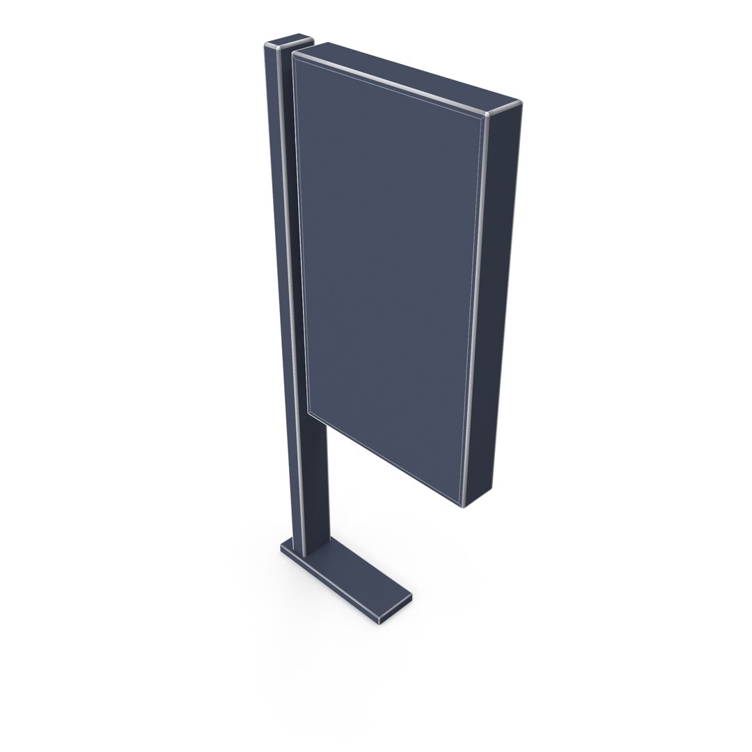 3D Sleek Kiosk Model - TurboSquid 2164319