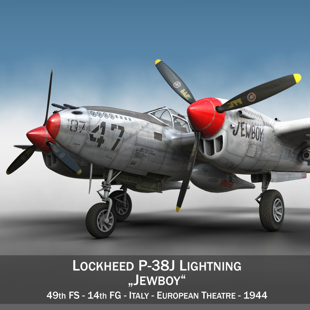 lockheed lightning - jewboy 3d c4d