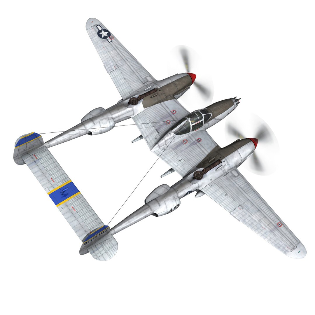 Lockheed Lightning - Jewboy 3d C4d
