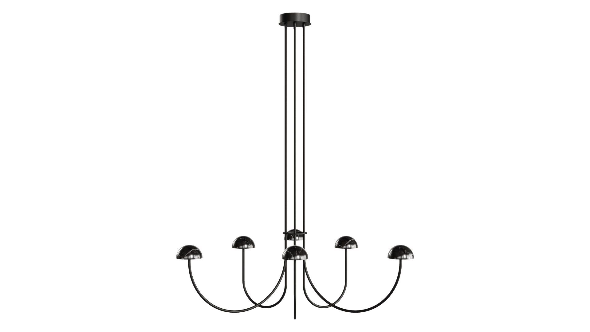 3D Model Dussa C1307-6 Pendant Lamp By Aromas - TurboSquid 2166349