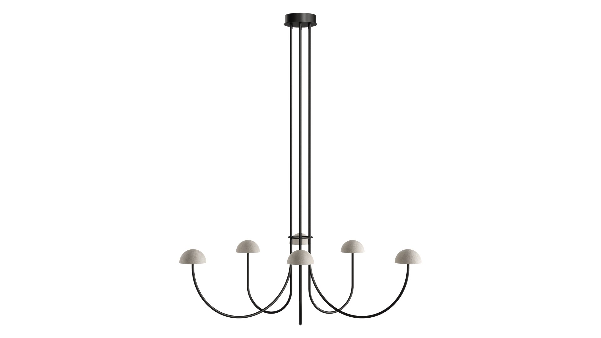 3D Model Dussa C1307-6 Pendant Lamp By Aromas - TurboSquid 2166349