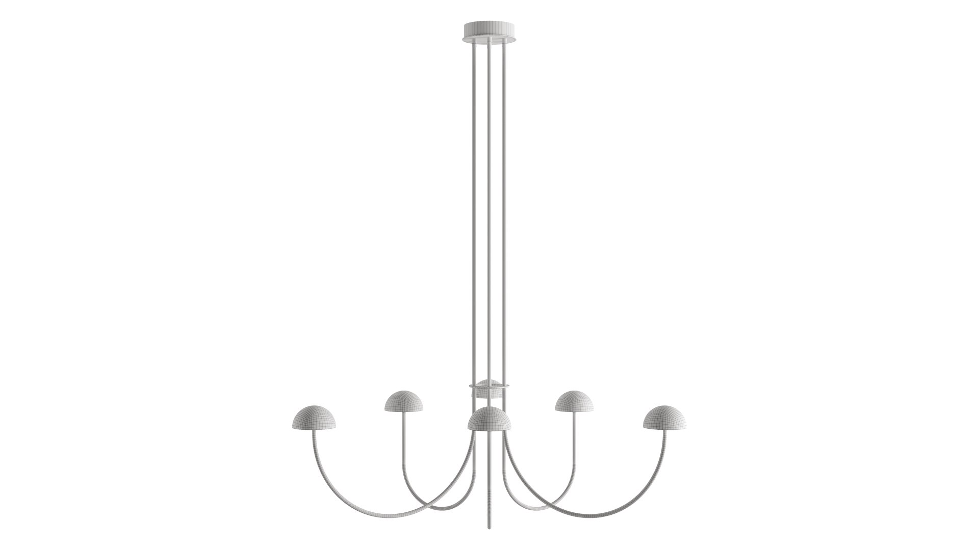 3D Model Dussa C1307-6 Pendant Lamp By Aromas - TurboSquid 2166349