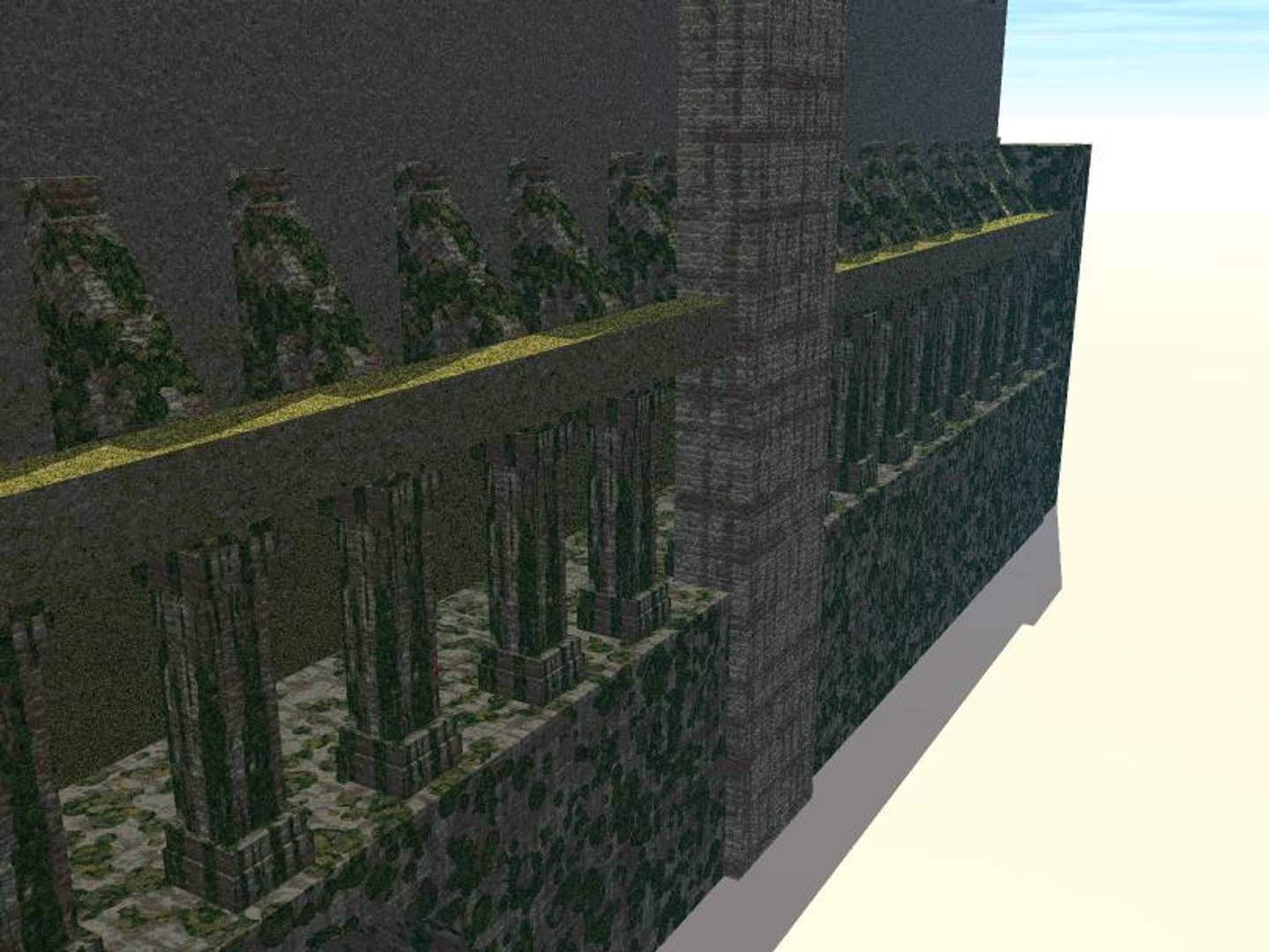 3d model ancient jungle ruins
