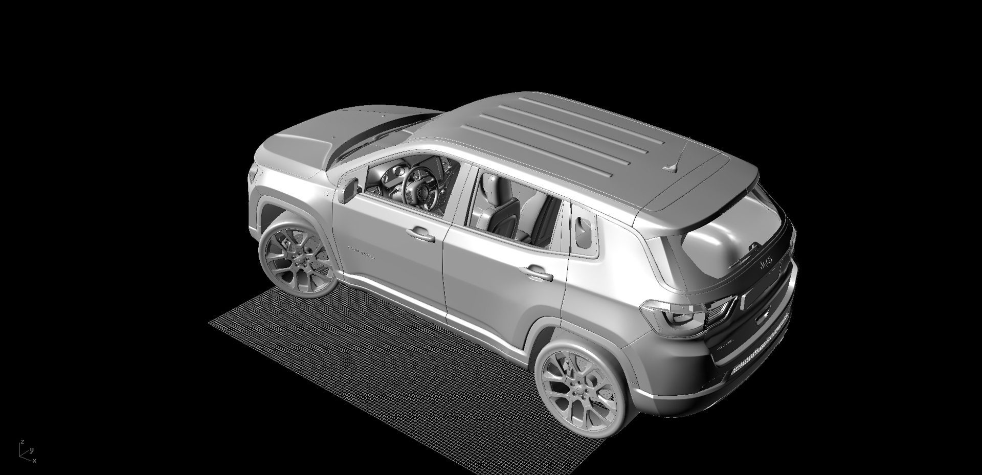 3D model realistic jeep compass 2020 - TurboSquid 1651037