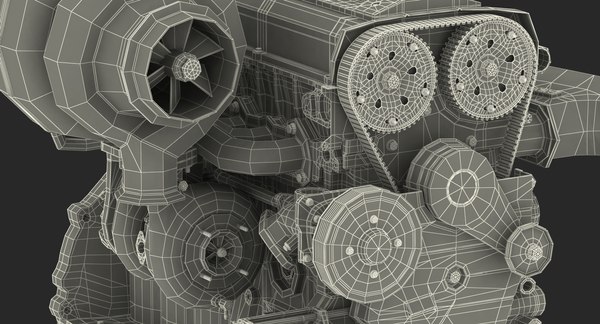 Toyota jz engine 3D model - TurboSquid 1269386