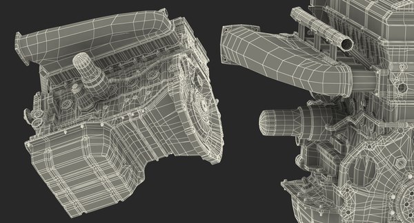 Toyota jz engine 3D model - TurboSquid 1269386