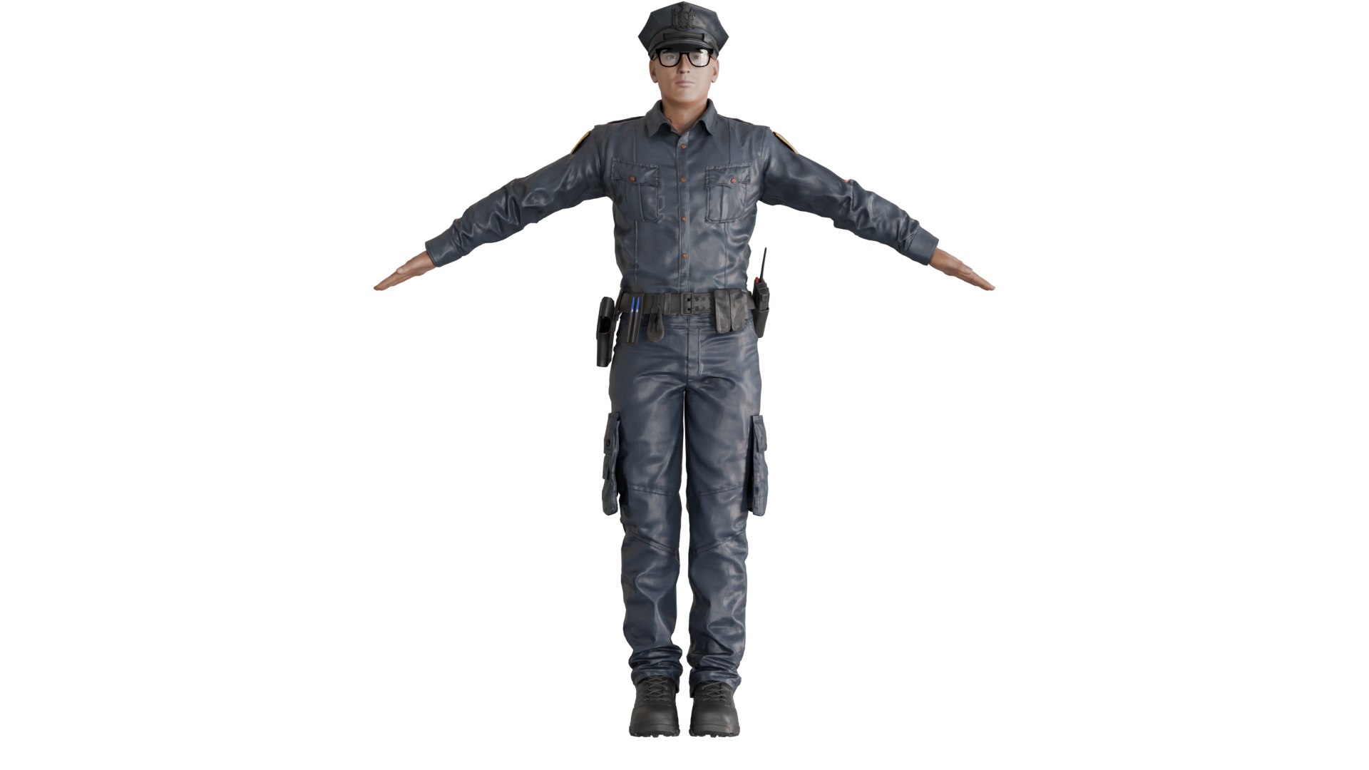 3D Police Officer Character 3D - TurboSquid 2283290
