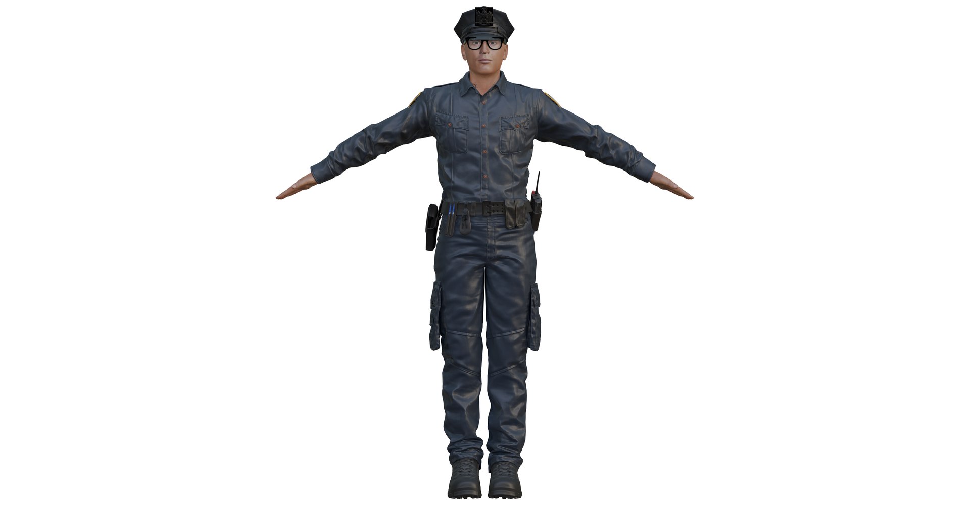 3D Police Officer Character 3D - TurboSquid 2283290