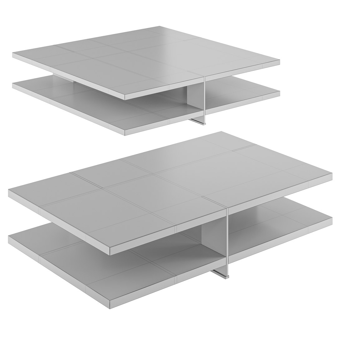Poliform Bristol Coffee Table 3D Model - TurboSquid 2346294