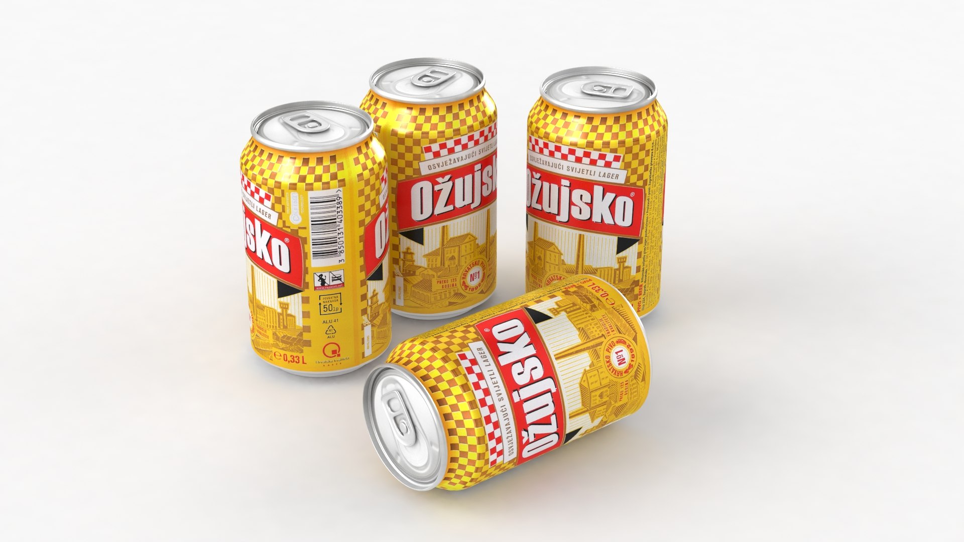 3D Beer Can Ozujsko 330ml 2021 - TurboSquid 1764365
