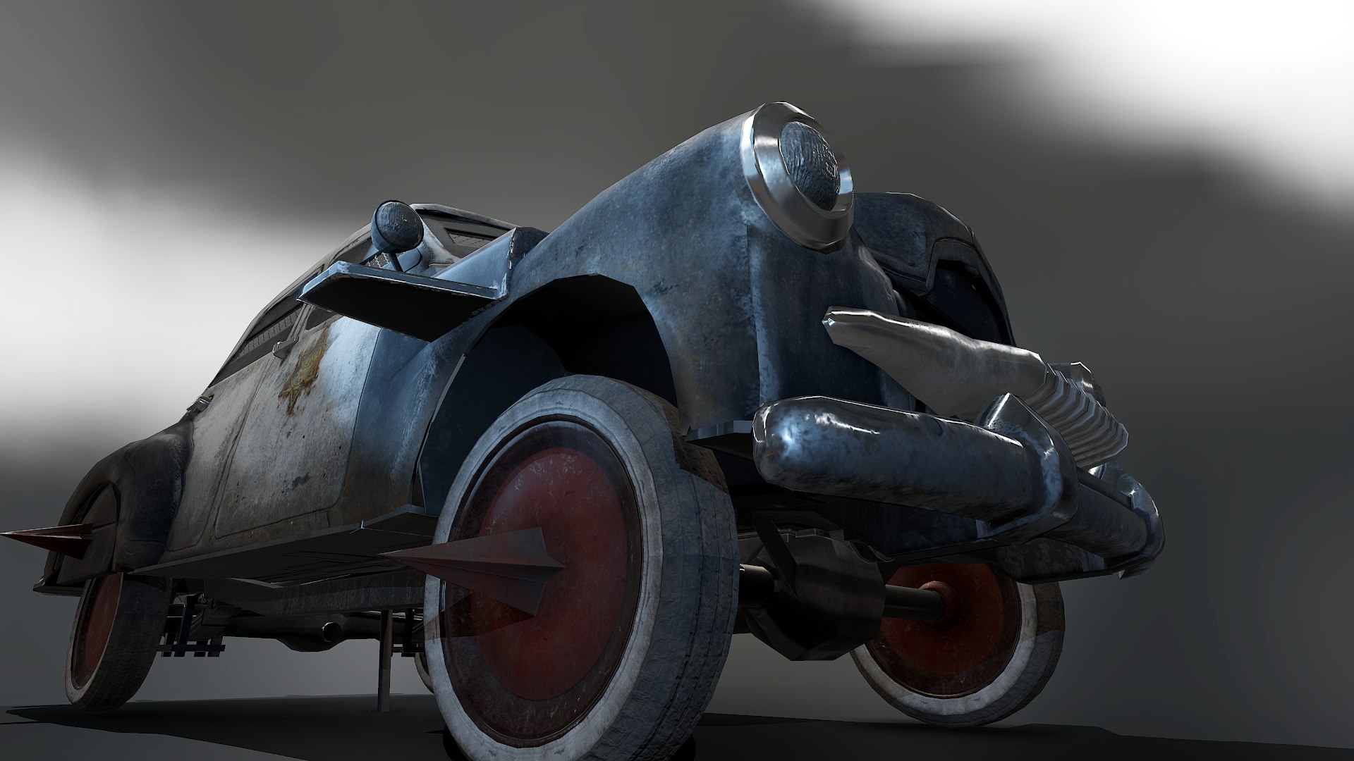 Post Apocalyptic Car 3D Model - TurboSquid 1866974