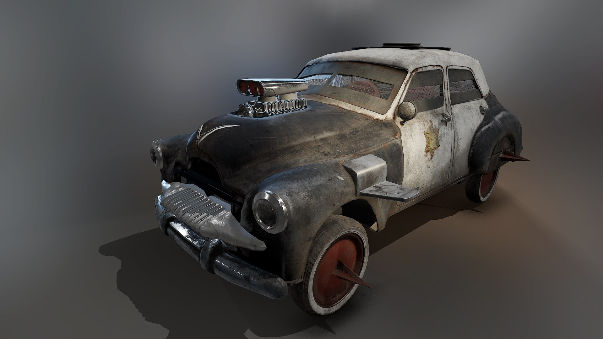 Post Apocalyptic Car 3D Model - TurboSquid 1866974