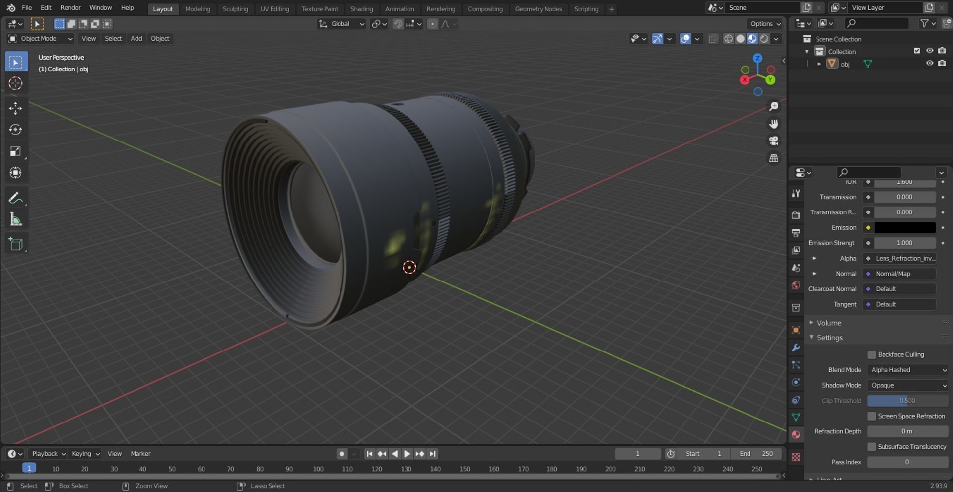 3D Model Lens Digital Cinema Camera - TurboSquid 1896659