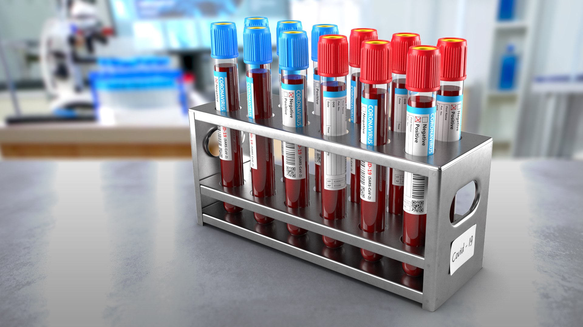 3D Test Tubes with Stand - TurboSquid 1830084