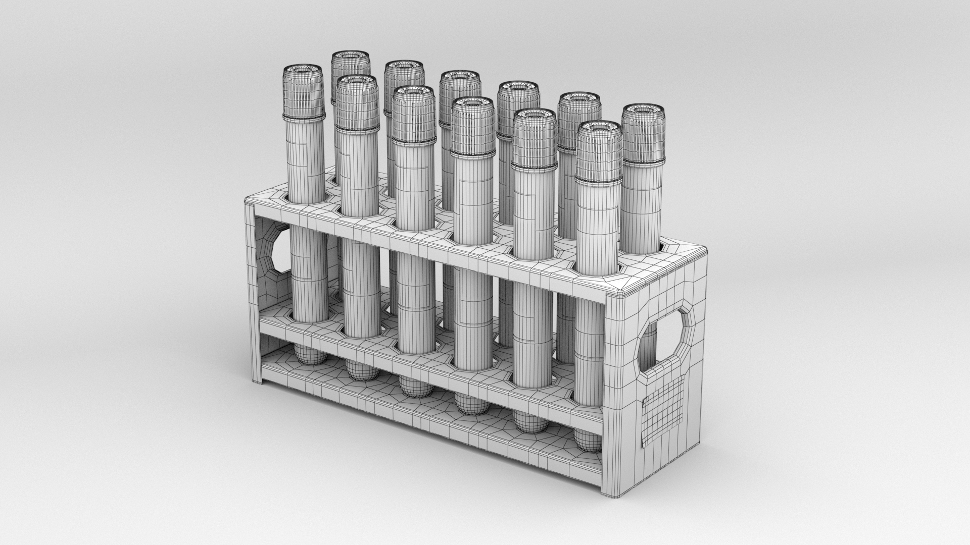 3D Test Tubes With Stand - TurboSquid 1830084
